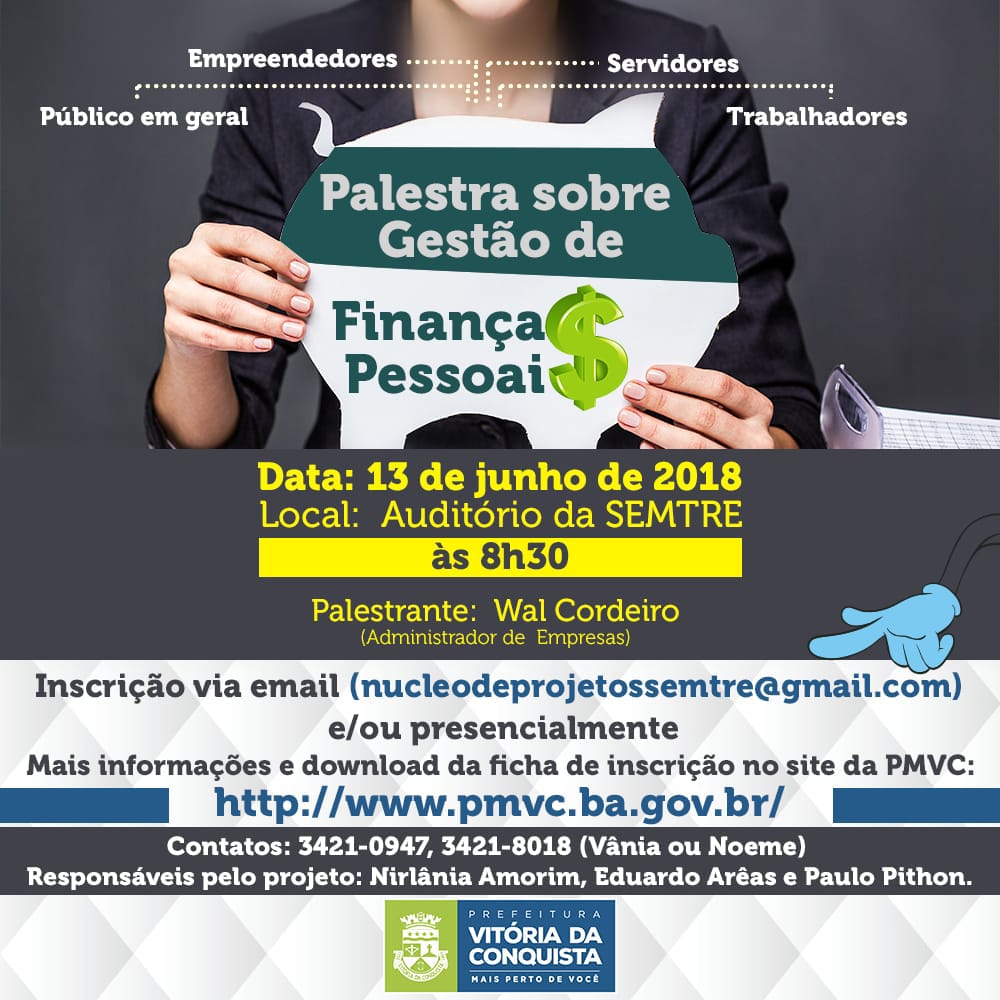 Prefeitura promove palestra sobre gestão de finanças pessoais ...