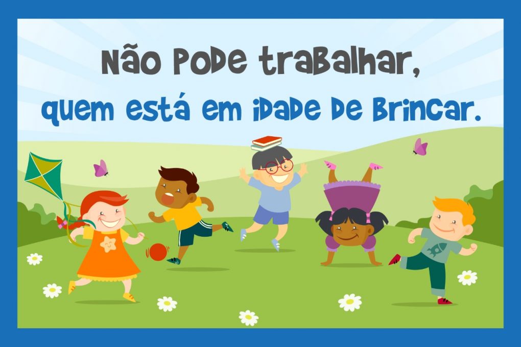 Cartaz Sobre O Trabalho Infantil - BRUNIV